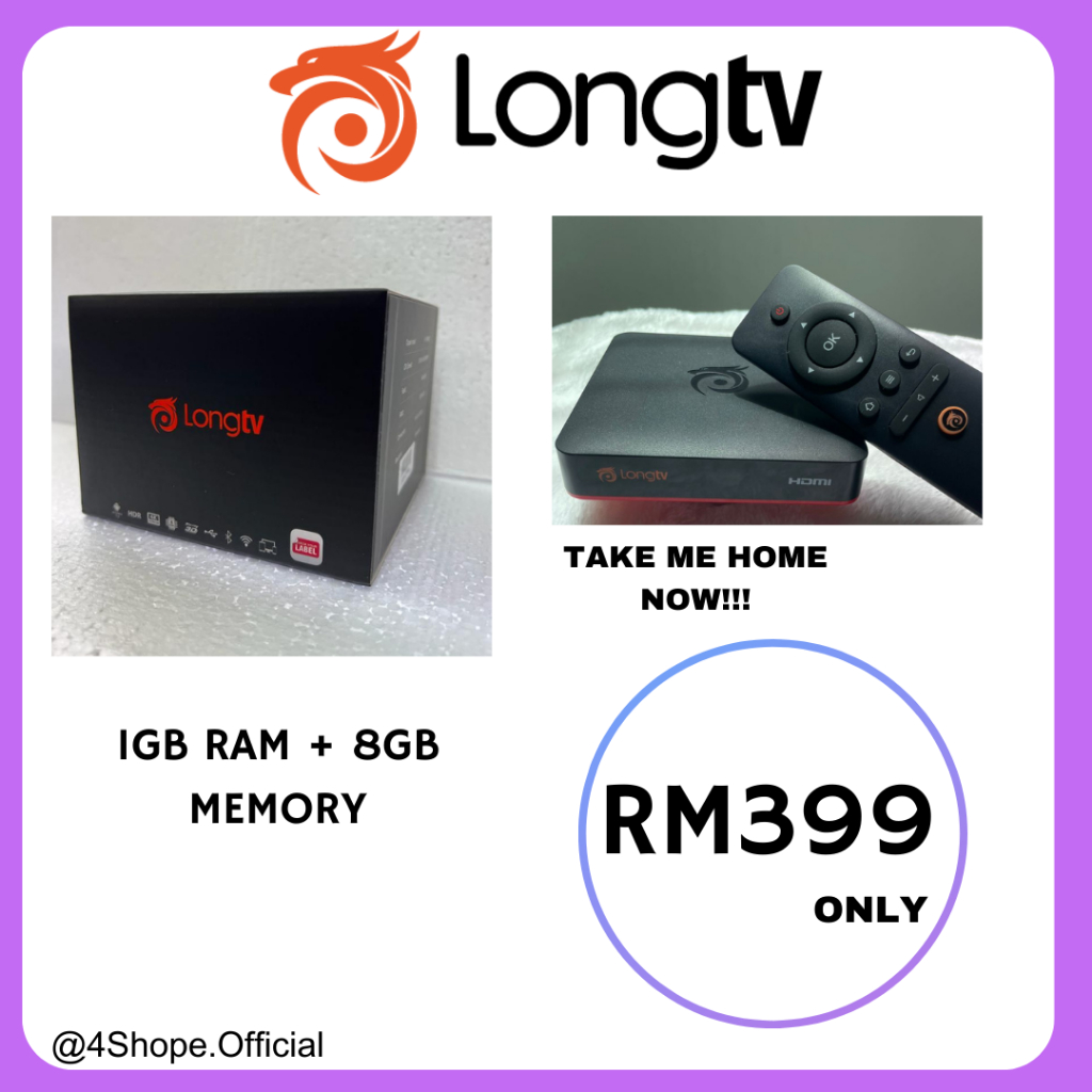 LOUIE Longtv Box Original Android Player 1GB RAM+8GB MEMORY with # ...