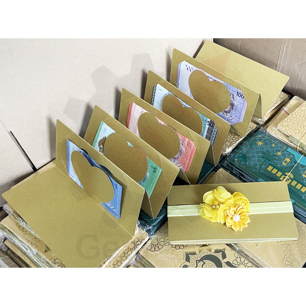 [Mix & Match Flower] Sampul 10 Slots Duit Raya Perkahwinan, Envelopes ...