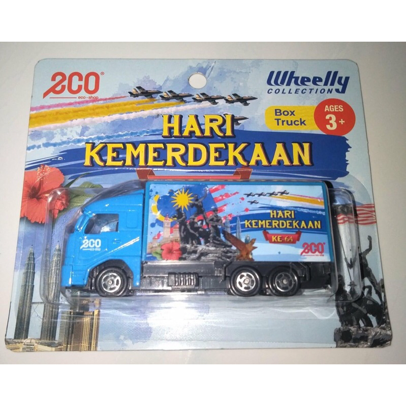 LORI LORRY TRUCK ECO SHOP VIRAL HARI KEMERDEKAAN 64 MERDEKA BLUE BIRU ...