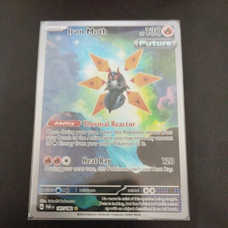 Original Pokémon TCG - Iron Moth - 187/182 - Illustration Rare Paradox ...