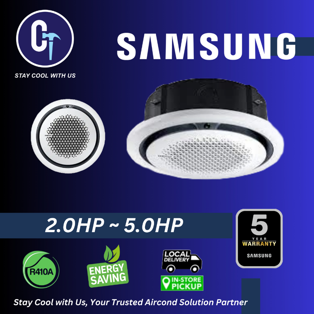 SAMSUNG 360 Round Inverter Ceiling Cassette Air Conditioner (2.0hp ~ 5 ...