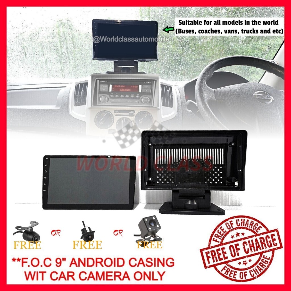 ANDROID PLAYER 9 INCH 2.5D FULL HD SCREEN WITH ( F.O.C UNIVERSAL STAND ...