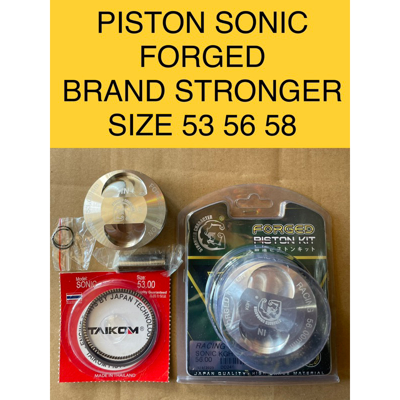 EX5 PISTON SONIC FORGED STRONGER CHARACTER HARDEN TAMBAH TEBAL SIZE ...