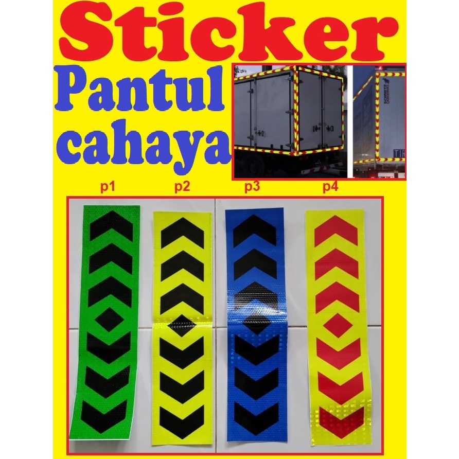 Safety Light Reflector Sticker Pelekat Keselamatan Pemantul Cahaya Car ...