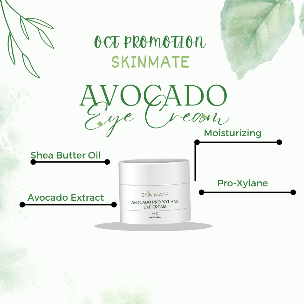 SkinMate Avocado Pro-Xylane Eye Cream 18ml 鳄梨玻色因眼霜 | Shopee Malaysia