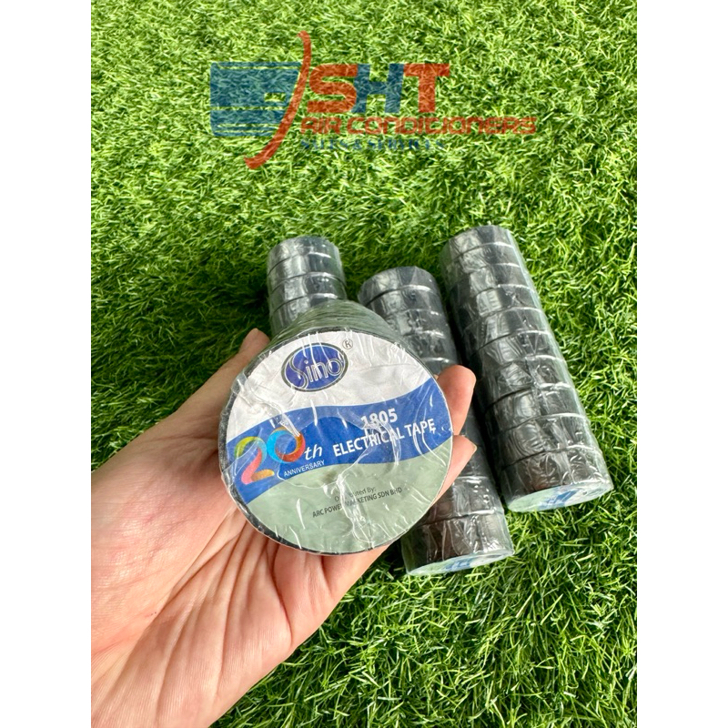 SINO 1805 ELECTRICAL TAPE / PVC BLACK TAPE | Shopee Malaysia