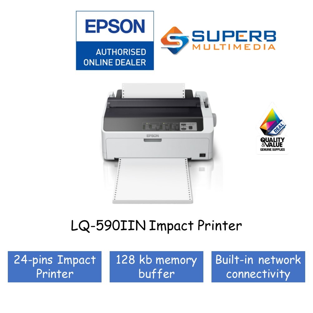 Epson LQ-590IIN Impact DOT MATRIX Printer | Shopee Malaysia