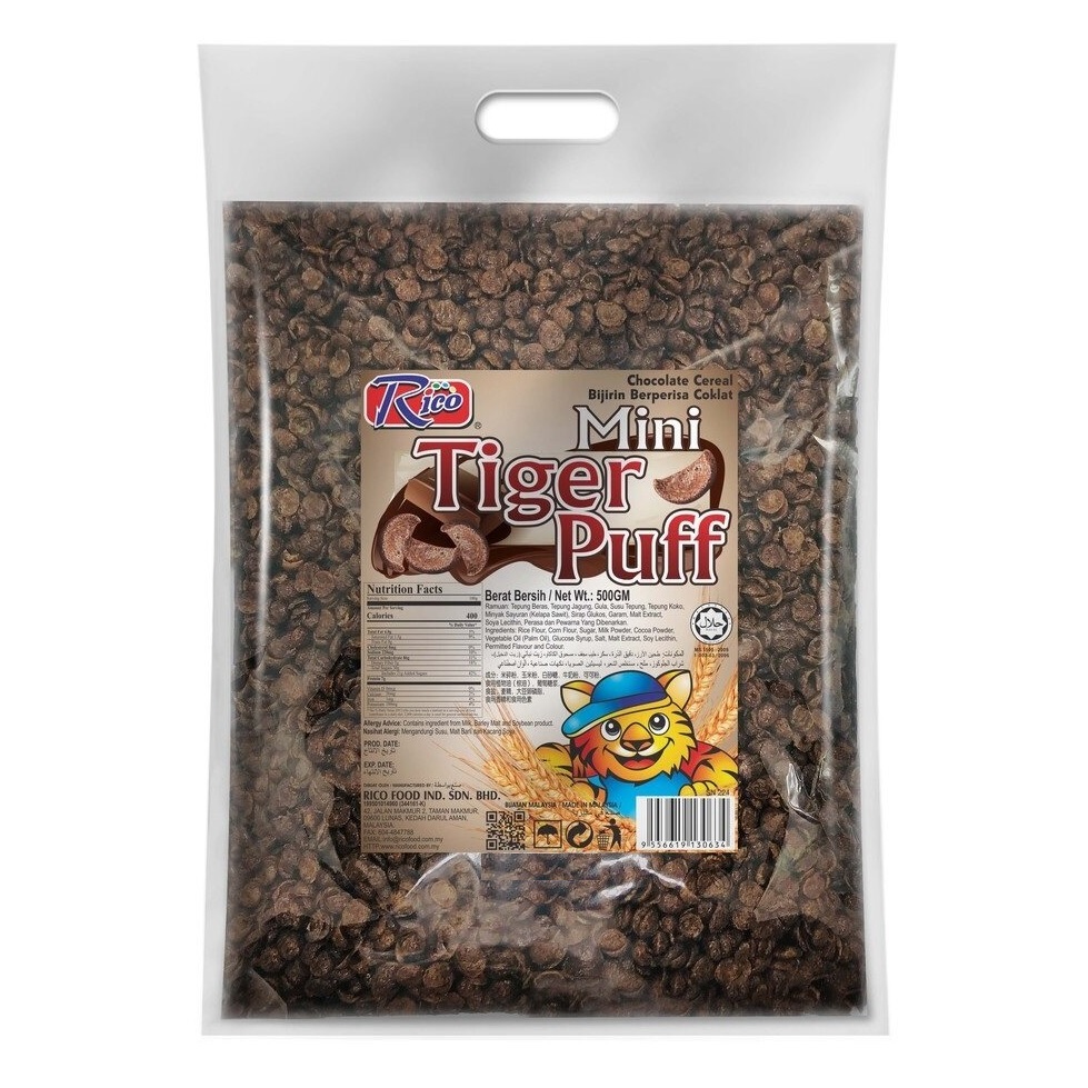 [HANGAT] RICO MINI TIGER PUFF CEREAL MINI KOKO KRUNCH COCO CRUNCH 500G ...