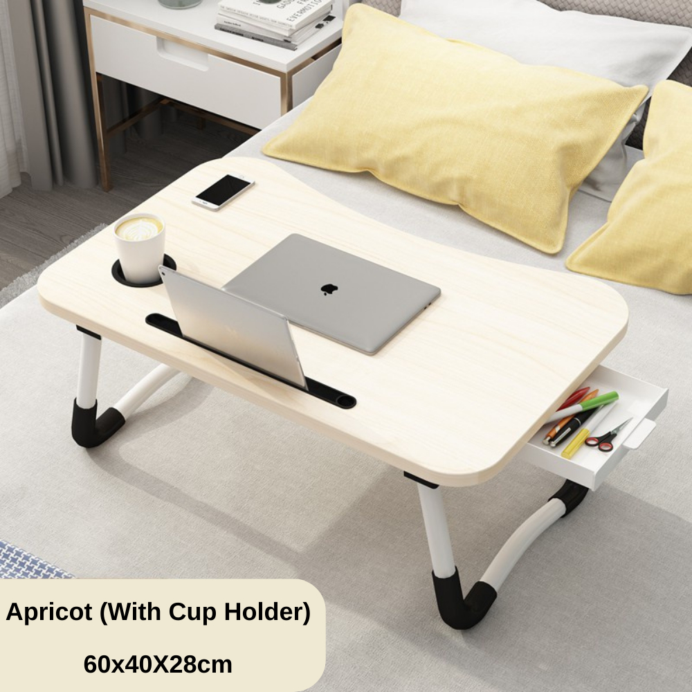 Meja Lipat Mudah Alih Meja Atas Katil Folding Laptop Computer Table Bed Table Small Desk ...