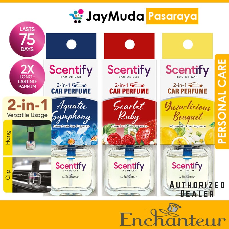Scentify Car Perfume 2in1 14ml Scarlet Ruby Aquatic Symphony Parfum ...