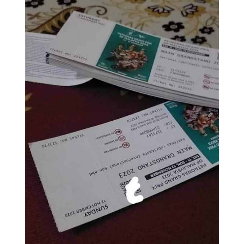 Tiket Motogp Maingrandstand Ticket Moto Gp 2023 | Shopee Malaysia
