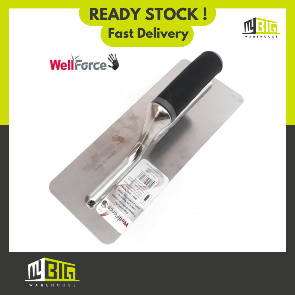 WELLFORCE TRAPEZOID PLASTER TROWEL S/S WF36150 70 X 80 X 200MM | Shopee Malaysia