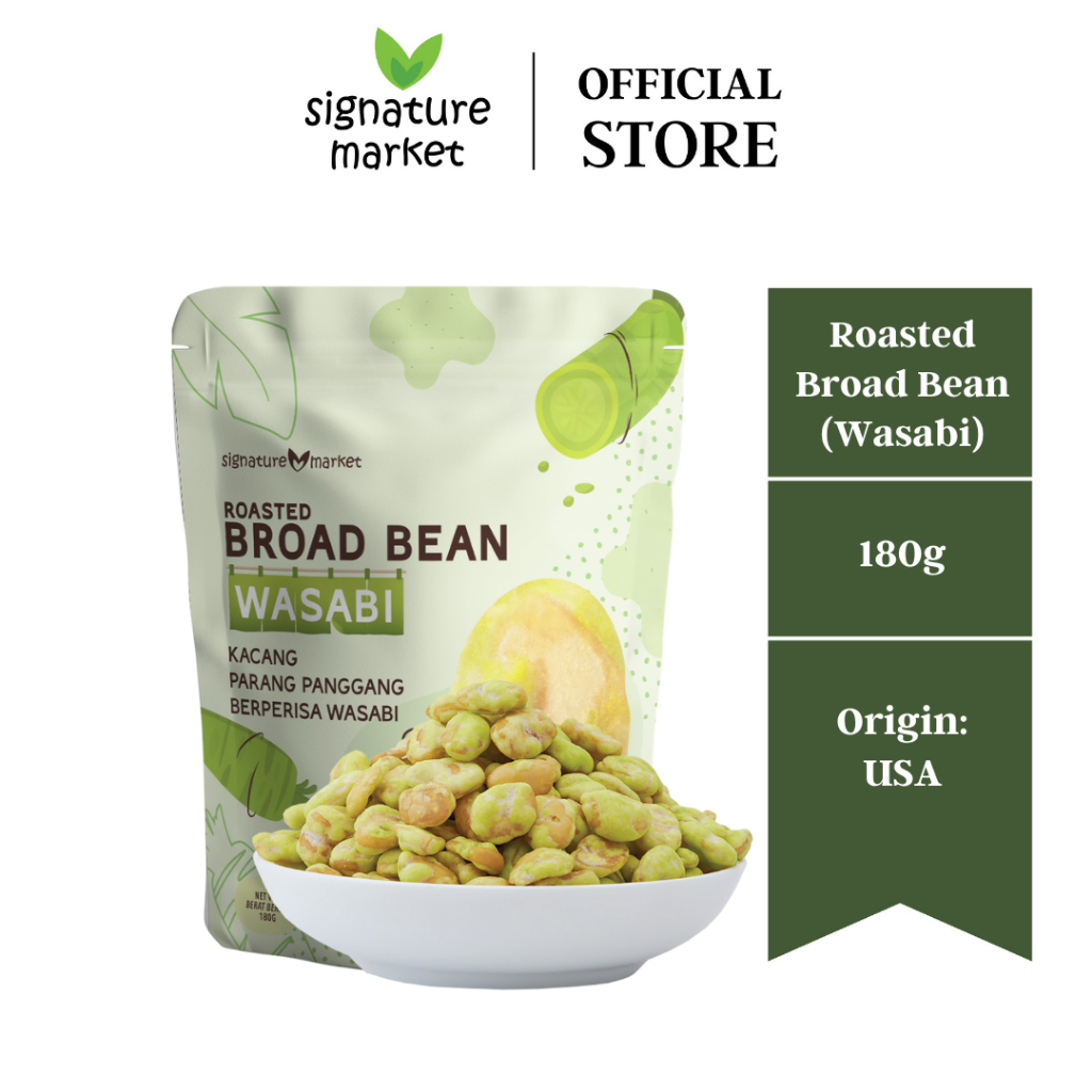 Signature Market Roasted Broad Bean - Wasabi (180g) | Shopee Malaysia