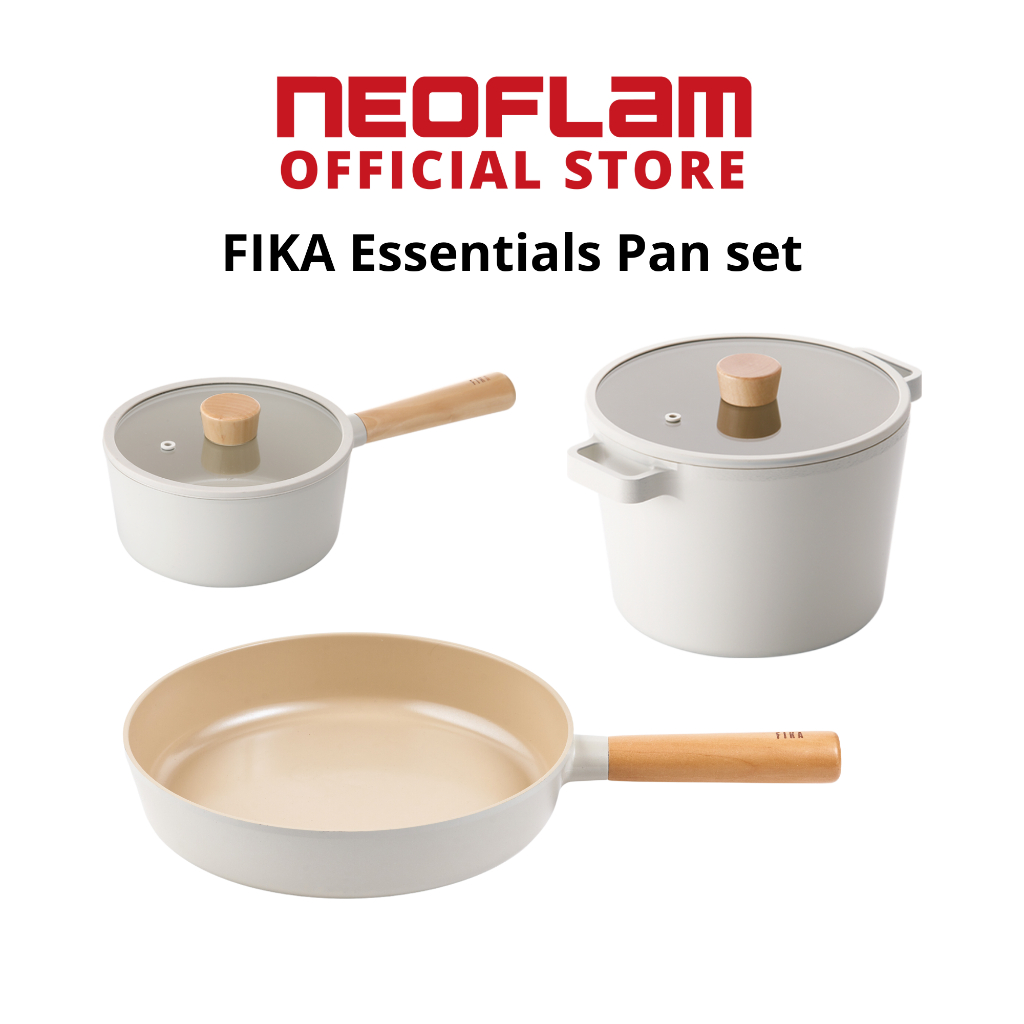 NEOFLAM FIKA RESERVE Healthy Ceramic Coating Essentials Pan Set ...