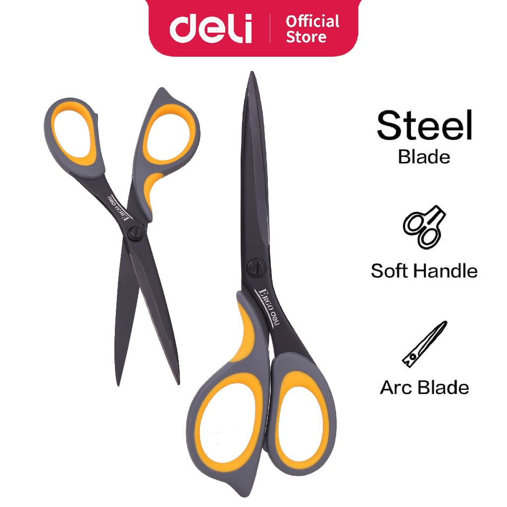 Deli Stainless Steel Scissor Household Multi-Functional Office School ...