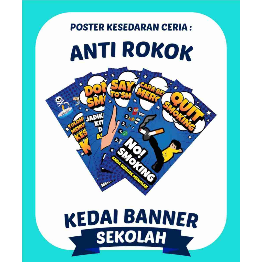 Poster Anti Rokok | Poster Kesedaran Ceria Sekolah | Keceriaan Sekolah ...
