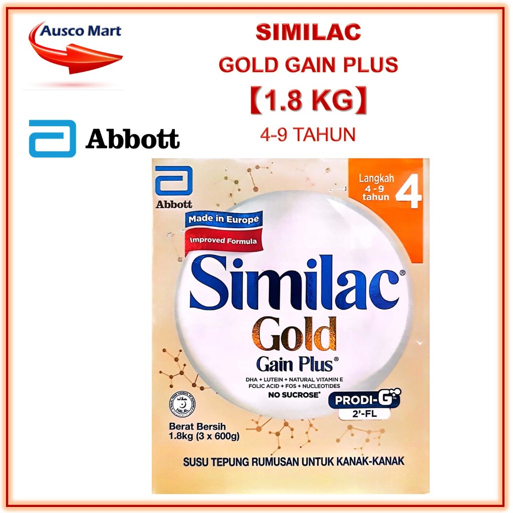 SIMILAC GOLD GAIN PLUS 1.8KG | Shopee Malaysia