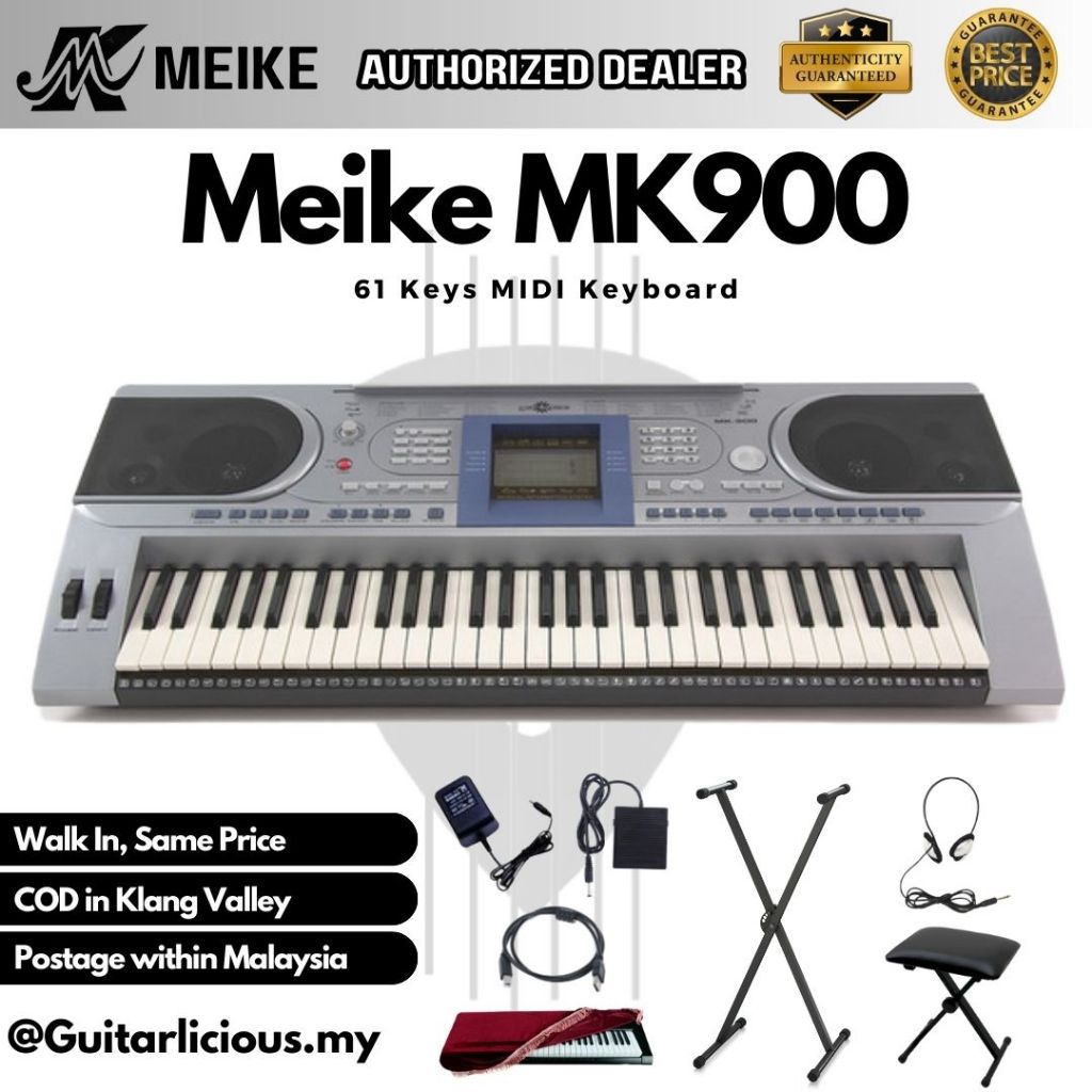 MEIKE 61 Keys Professional Touch Sensitive Keyboard with MIDI MK900 MK ...