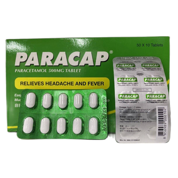 [Exp: Oct 2025] PARACAP 500MG 10'S (1 STRIP) | Shopee Malaysia