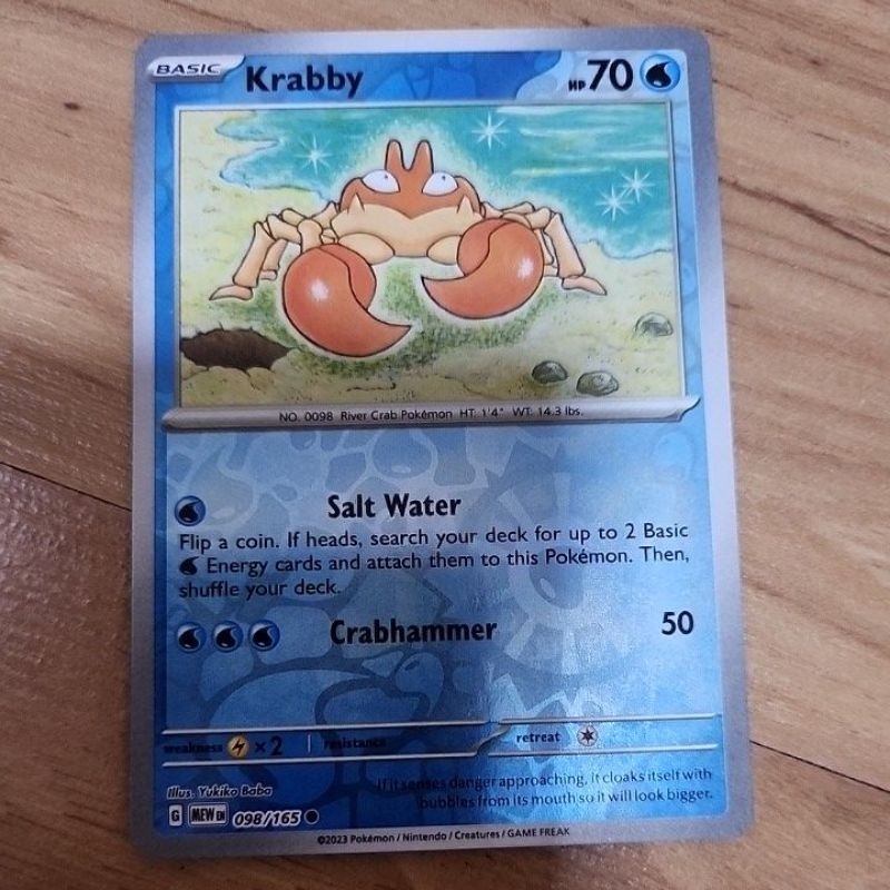 PTCG SV3.5 Krabby 151 Reverse Holo 098/165 | Shopee Malaysia