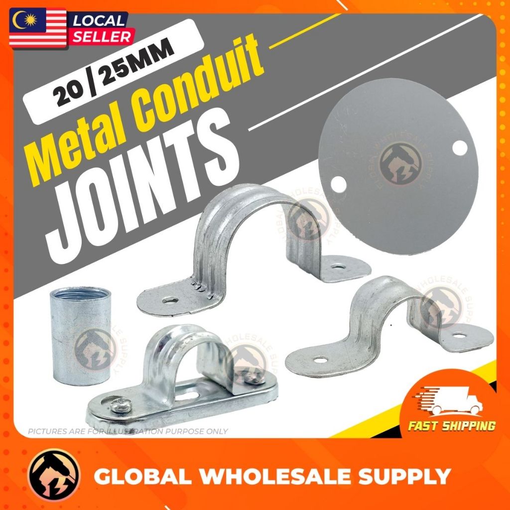 1PC Metal Conduit U Shaped Conduit Clamp Saddle Conduit Fitting Joint ...