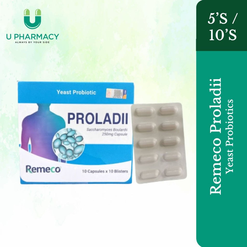 Remeco Proladii Yeast Probiotic (Saccharomyces Boulardii 250mg) 5x10'S ...