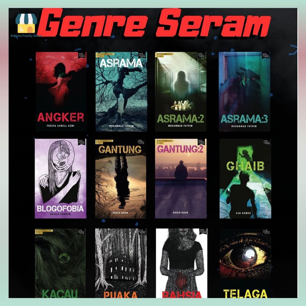BUKU FIXI Koleksi Cerita Melayu Seram Horror Action Thriller Romance ...