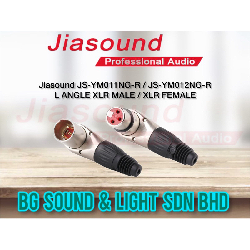 Jiasound JS-YM011NG-R / JS-YM012NG-R L ANGLE XLR MALE / XLR FEMALE | Shopee Malaysia