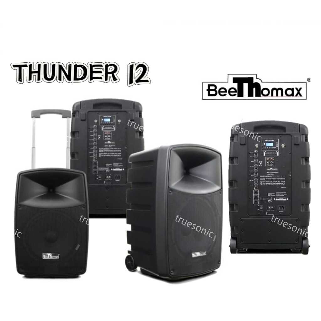 BEETHOMAX THUNDER 12" PORTABLE SPEAKER WITH BLUETOOTH/USB (RECHARGEABLE ...