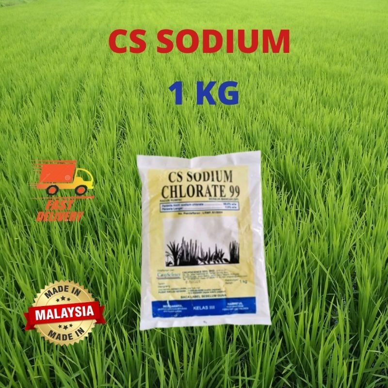 CS SODIUM CHLORATE 1Kg Racun Tabur Rumput Buluh Sodium Chlorate 99% ...