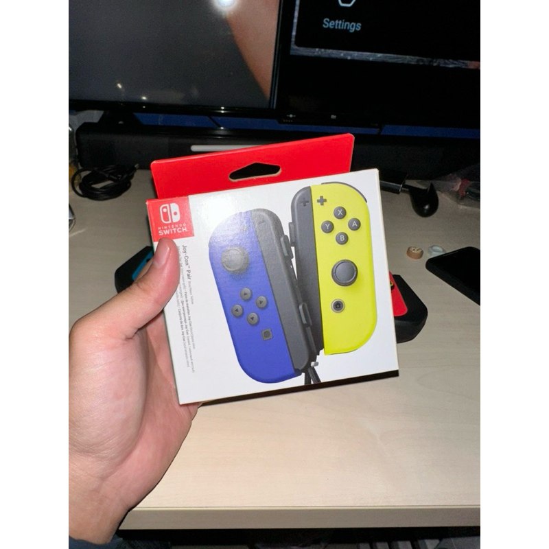 Used Like New Joycon Neon Blue/Yellow | Shopee Malaysia