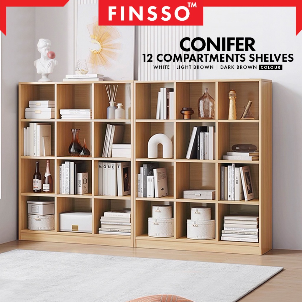 Finsso :Conifer Extra Thick BookShelf / Book Rack /Divider Cabinet with ...