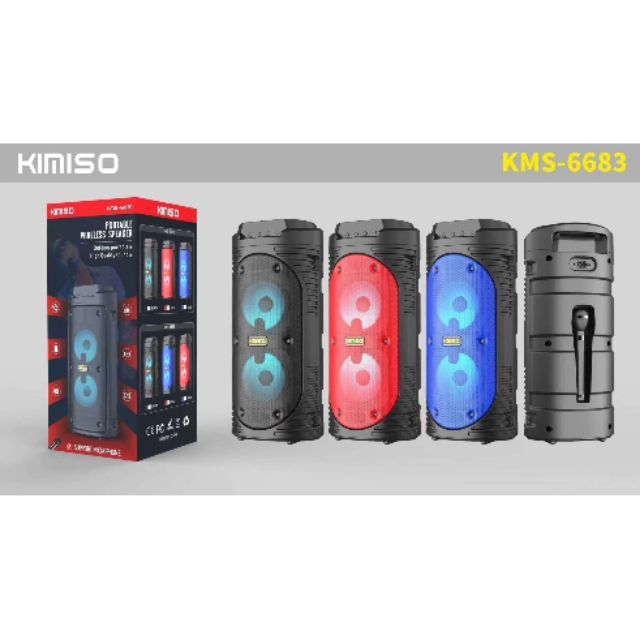 Kimiso Portable Bluetooth Speaker with wire mic KM6683 HQ | Shopee Malaysia