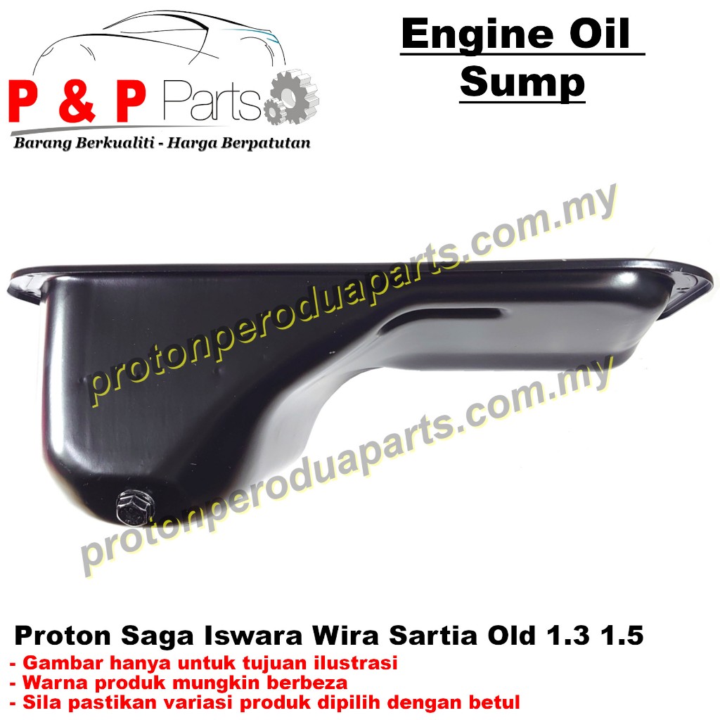 Engine Oil Sump Penakung Minyak Hitam For Proton Saga Iswara Wira ...