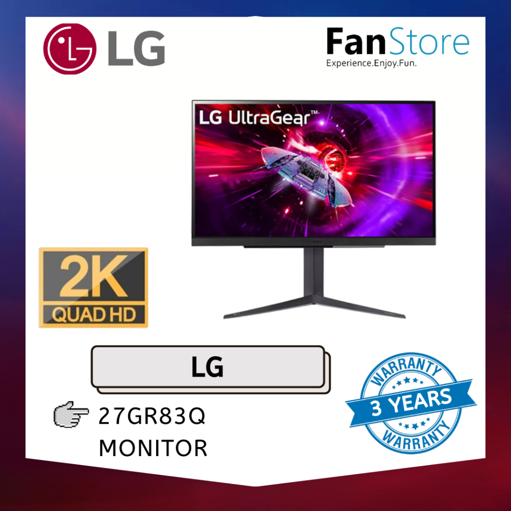 FANSTORE LG 27" UltraGear™ 27GR83Q 2560x1440 (QHD) 240Hz Gaming Monitor ...