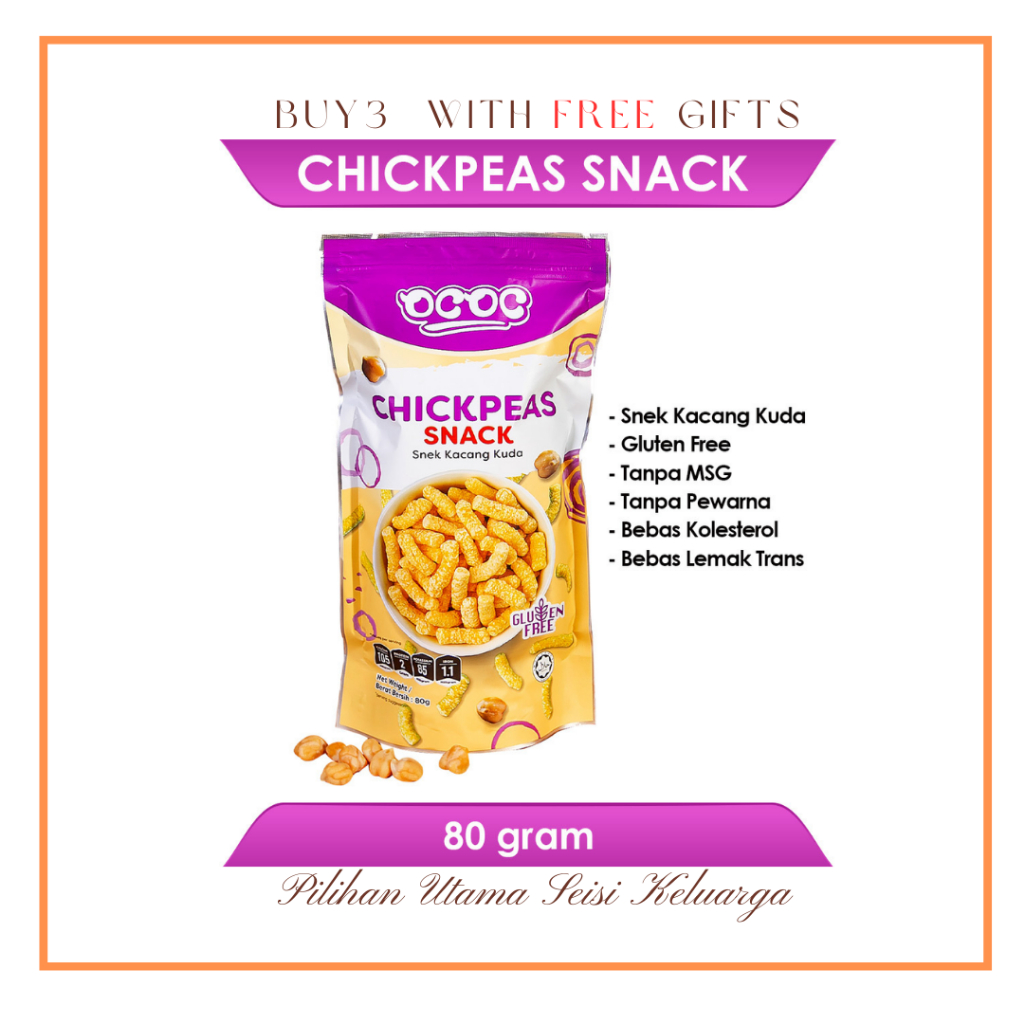 OCOC Jajan Sihat | Snack Chickpeas | Snek Kacang Kuda Sihat | Free ...