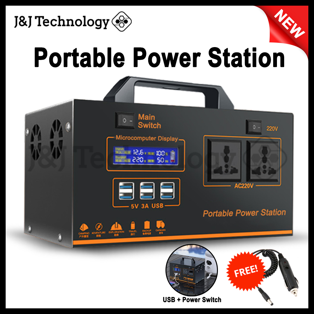 JNJ Technology 600W Portable Power Station AC 220V Large Capacity ...