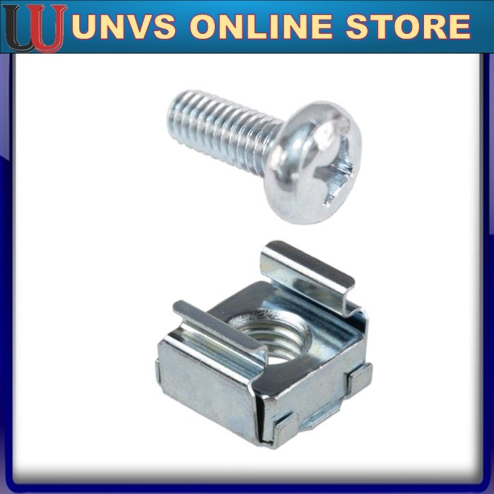 Server Rack M6 Cage Nuts and Screws suit for All Type Rack (10sets per ...