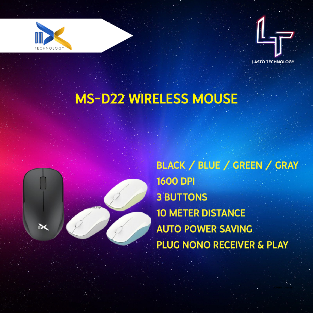 Wireless Mouse Dmx MS-D22 | Shopee Malaysia