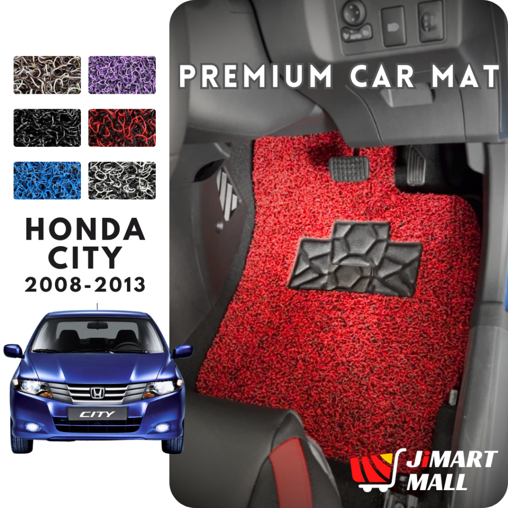 HONDA CITY CUSTOMADE CAR MAT CAR CARPET Coilmat Anti Slip Fit Pre Cut ...
