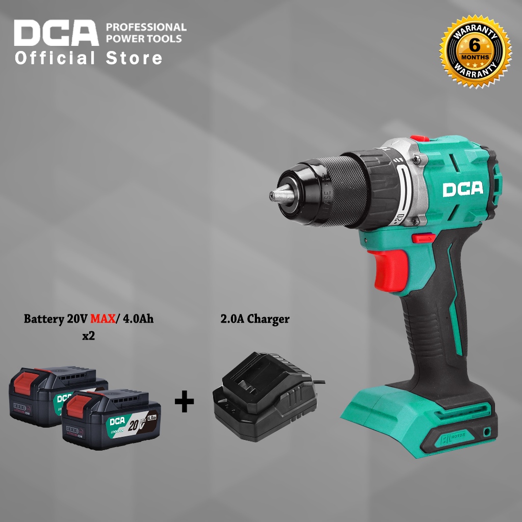 DCA 20V MAX Cordless Brushless Driver/ Hammer Drill ADJZ2060i(EM/Z) | Shopee Malaysia