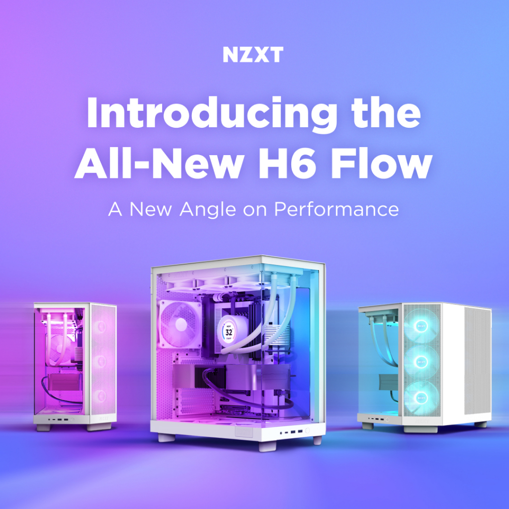 # NZXT H6 [Flow/Flow RGB] - Compact Dual-Chamber Mid-Tower Airflow T.G ...