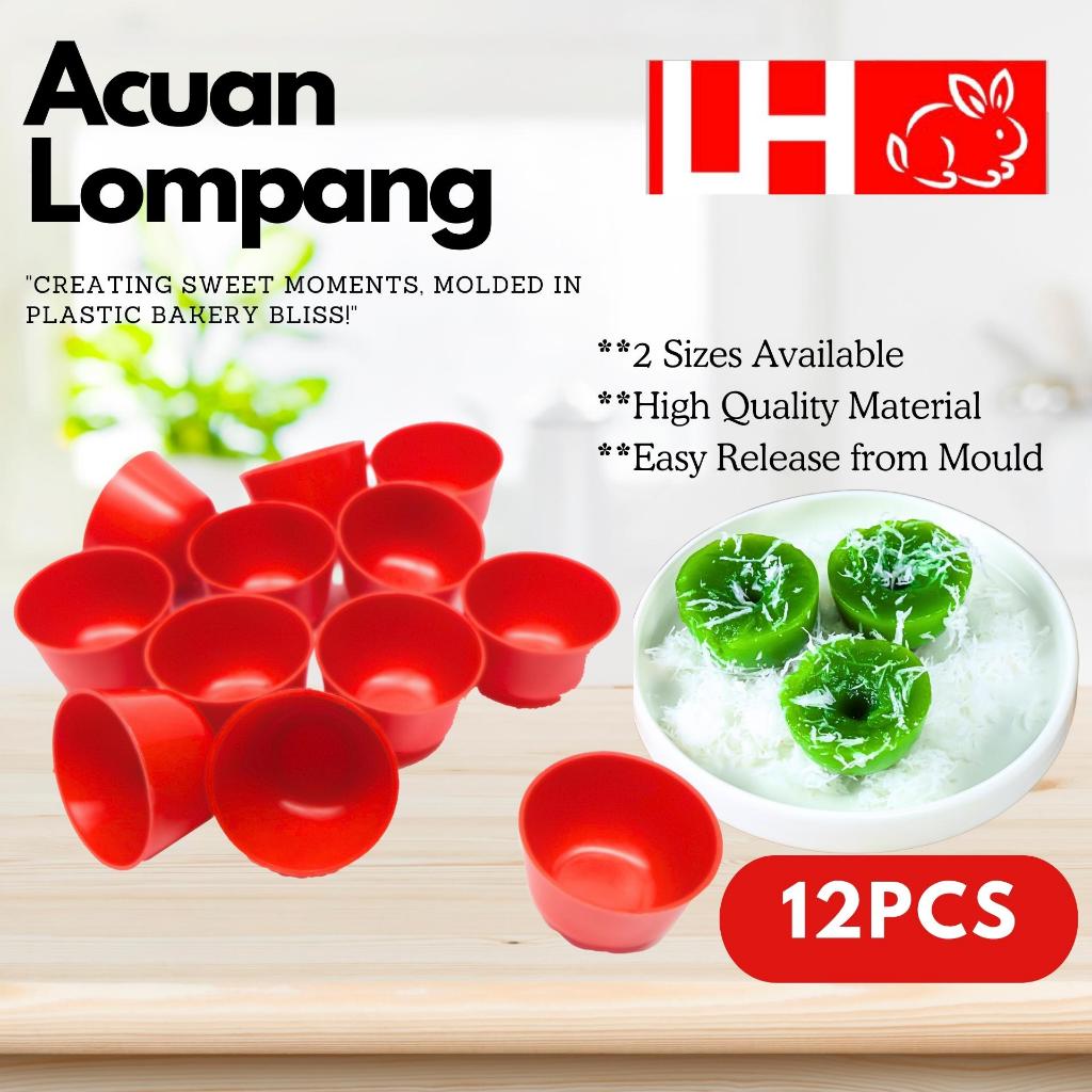 12pc Acuan Kuih Apam / Lompang / Kosui / Kasui / Nona Manis Red Cup ...
