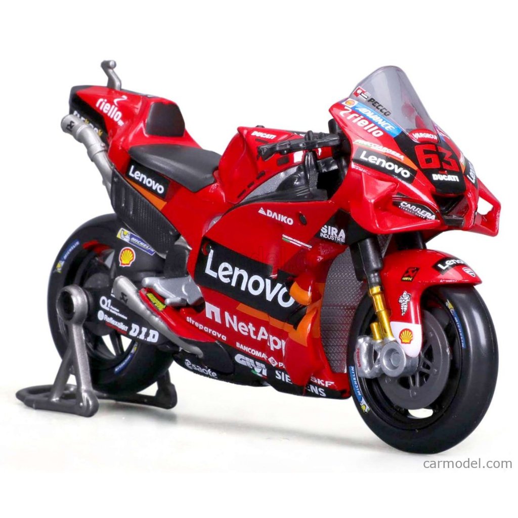 MAISTO 1-18 DUCATI CORSE (2022) (2021)(2023) MOTOGP Lenovo Team # 63 ...