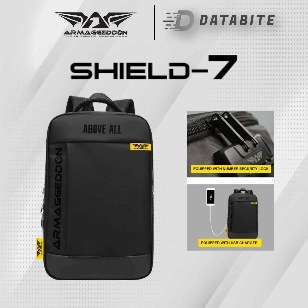 Armaggeddon Gaming Bag Shield 7 Anti-Theft Laptop Backpack with ...