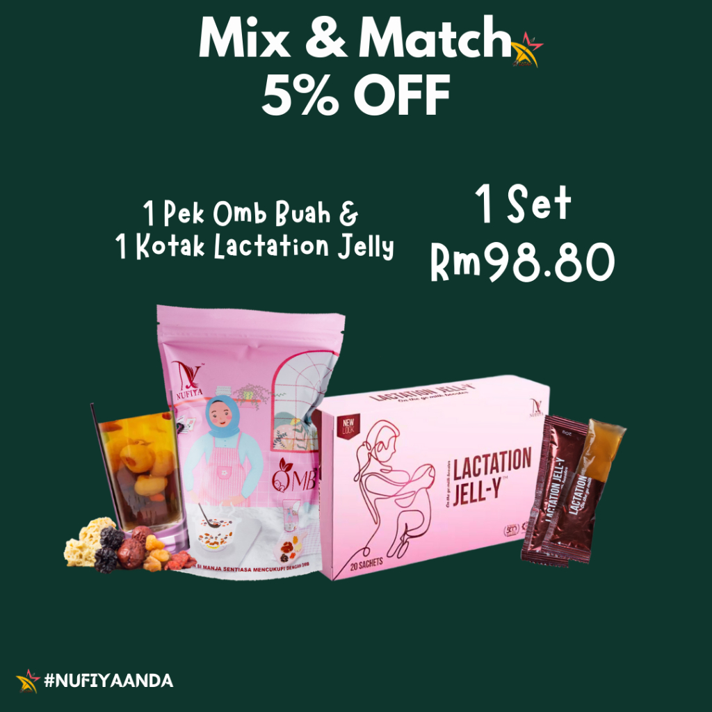 [ LESS 5% ] NUFIYA OMB BUAH LACTATION JELLY MILK BOOSTER PERFECT MOM ...