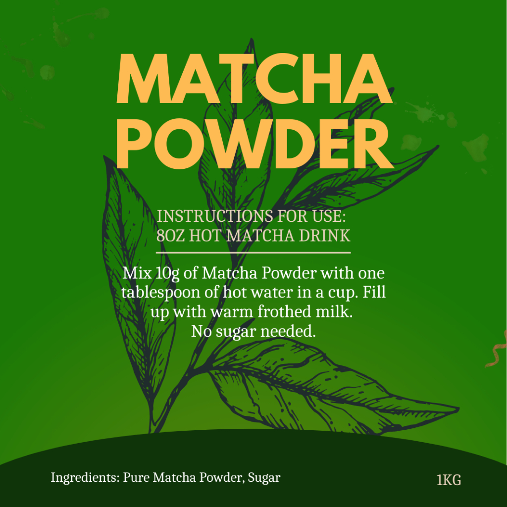 Matcha Powder Cafe Grade 1kg | Shopee Malaysia