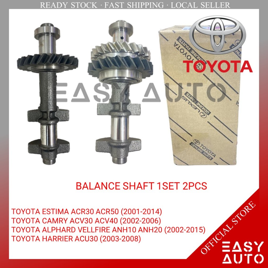 ORIGINAL 2PCS ! TOYOTA ESTIMA ACR30 ACR50/CAMRY ACV30 ACV40/ALPHARD ANH10 ANH20/HARRIER ACU30 ...