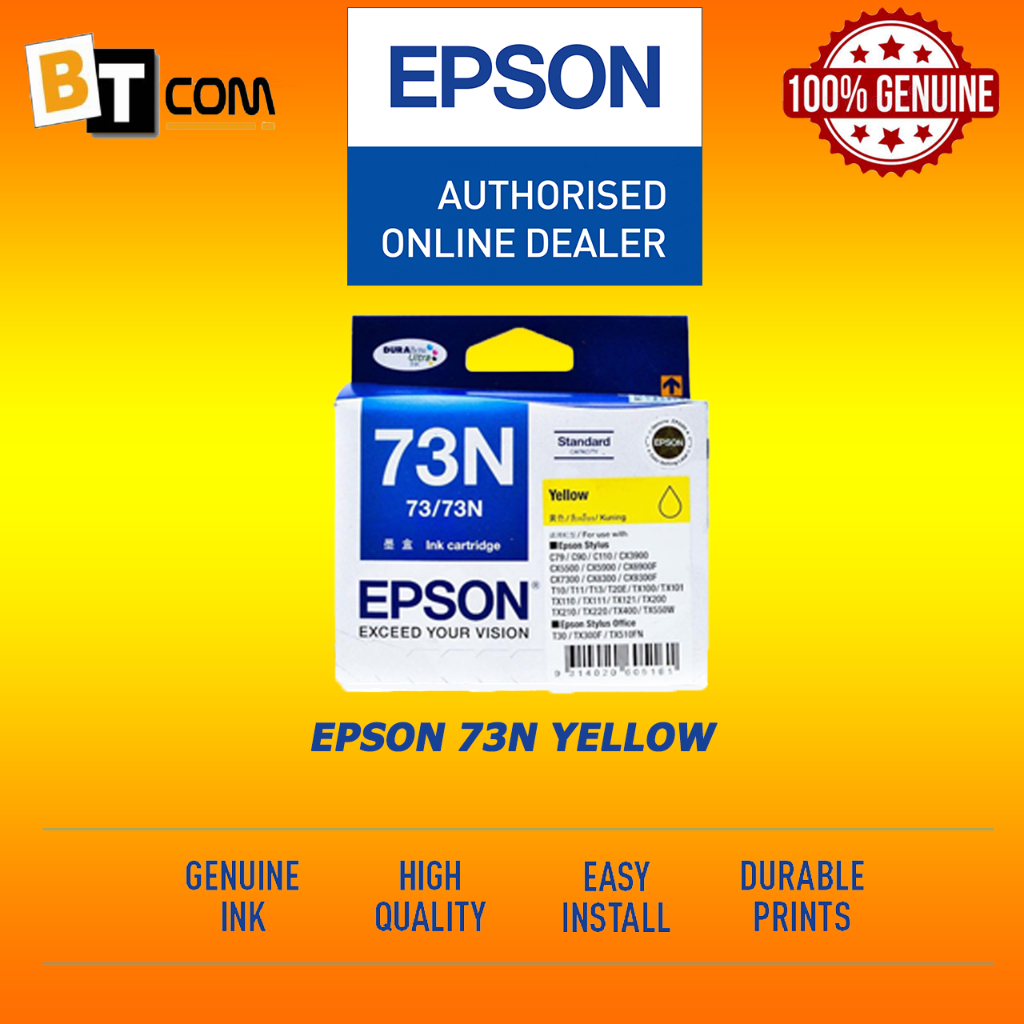 EPSON 73N Yellow Original Ink Cartridge T105490 (EXPIRED) | Shopee Malaysia