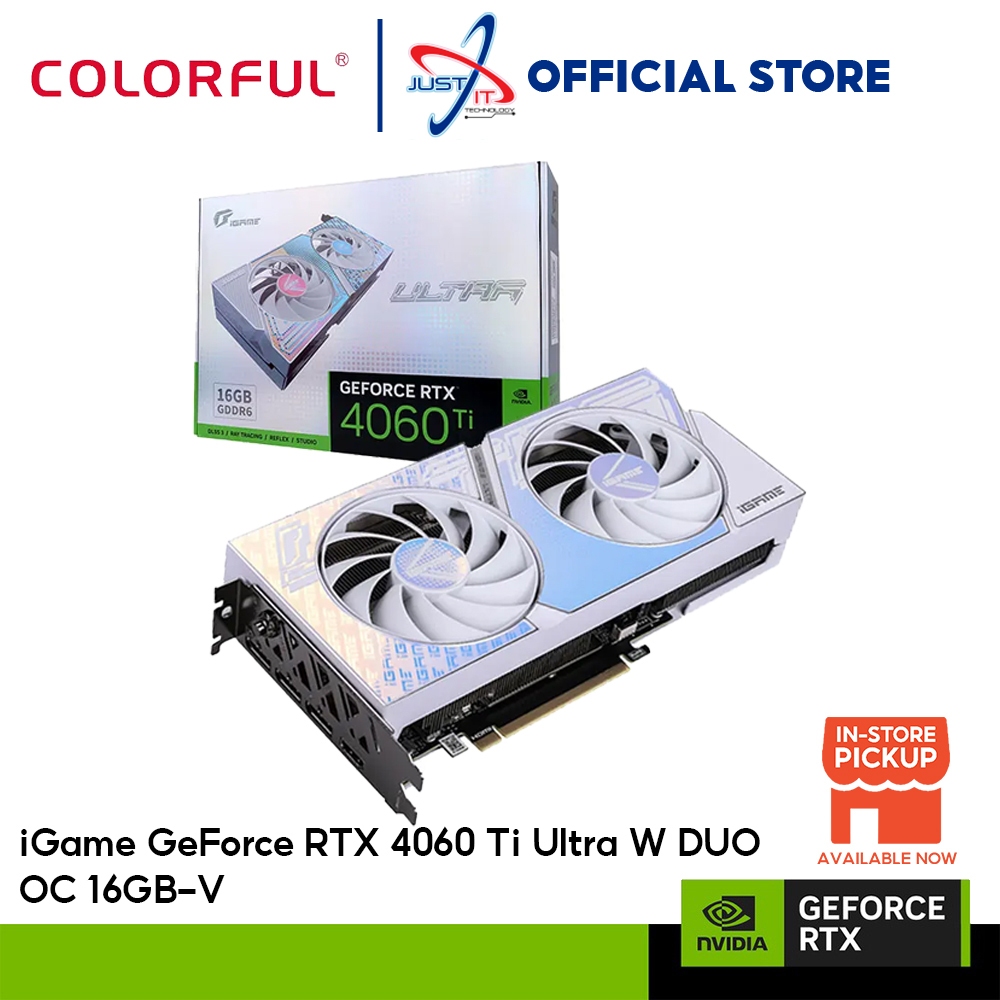 COLORFUL iGame GeForce RTX4060 Ti Ultra W DUO OC 16GB-V 128BIT GRAPHICS ...